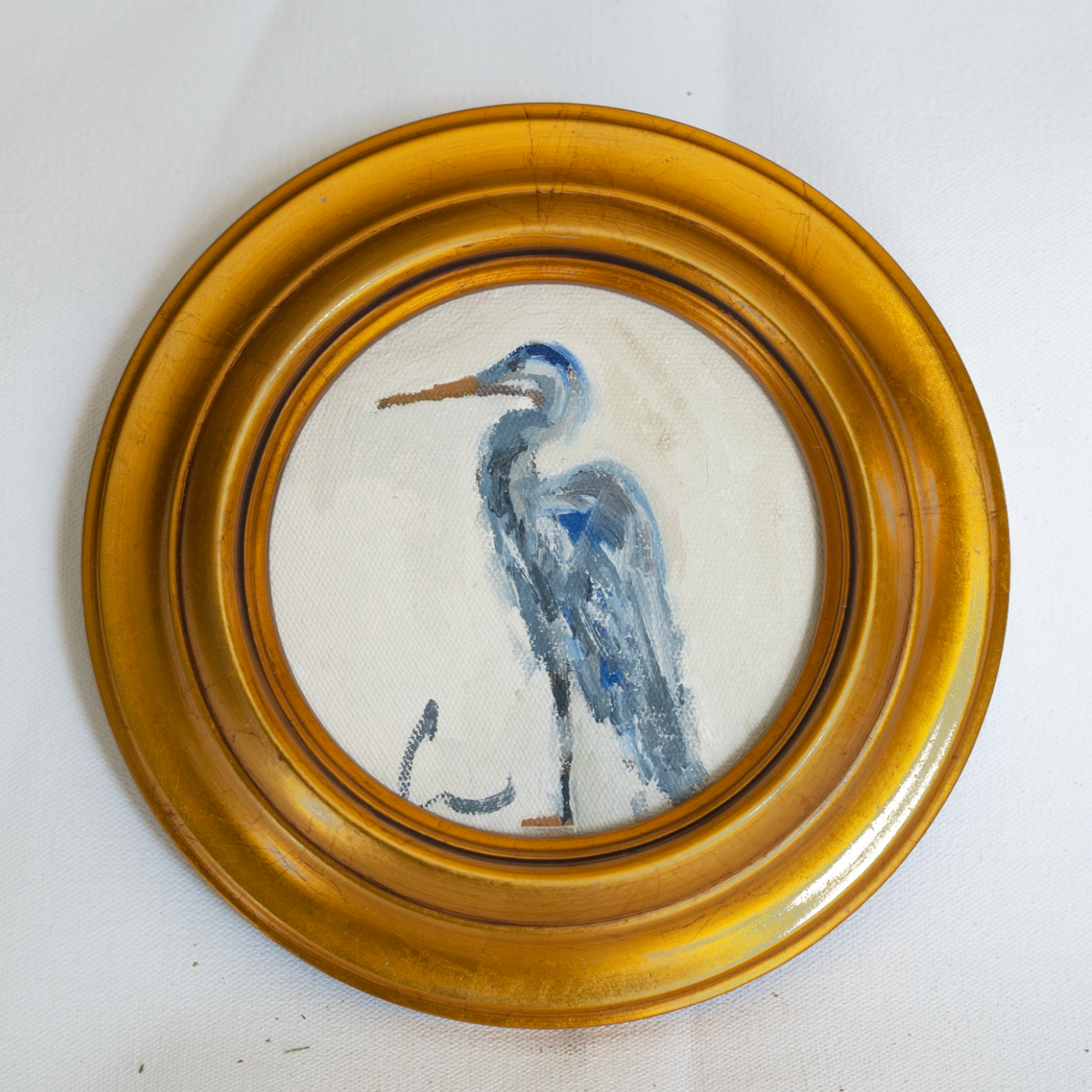 Blue Heron 5x5 (Comes Framed) – Jordan Connelly Studio