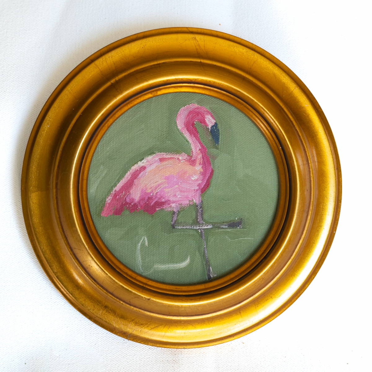 Flamingo 5x5 (Comes Framed) – Jordan Connelly Studio