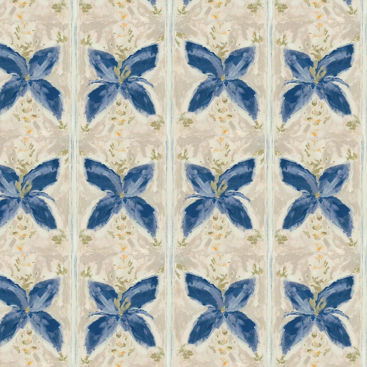 Spanish Floral Tile in Sand Wallpaper SWATCH – Jordan Connelly Studio