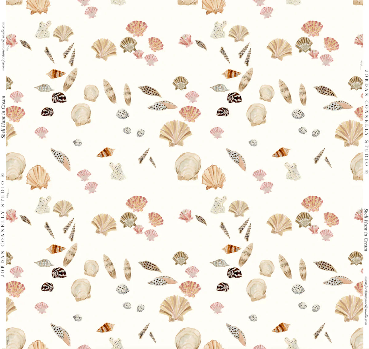 Shell Hunt in Sand Wallpaper SWATCH – Jordan Connelly Studio