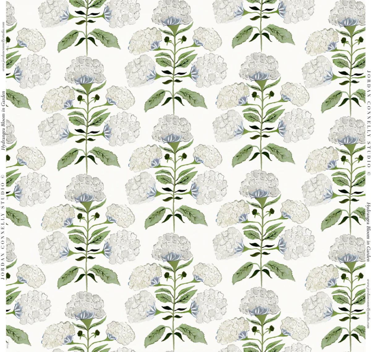 Hydrangea Bloom in Garden Fabric SWATCH – Jordan Connelly Studio