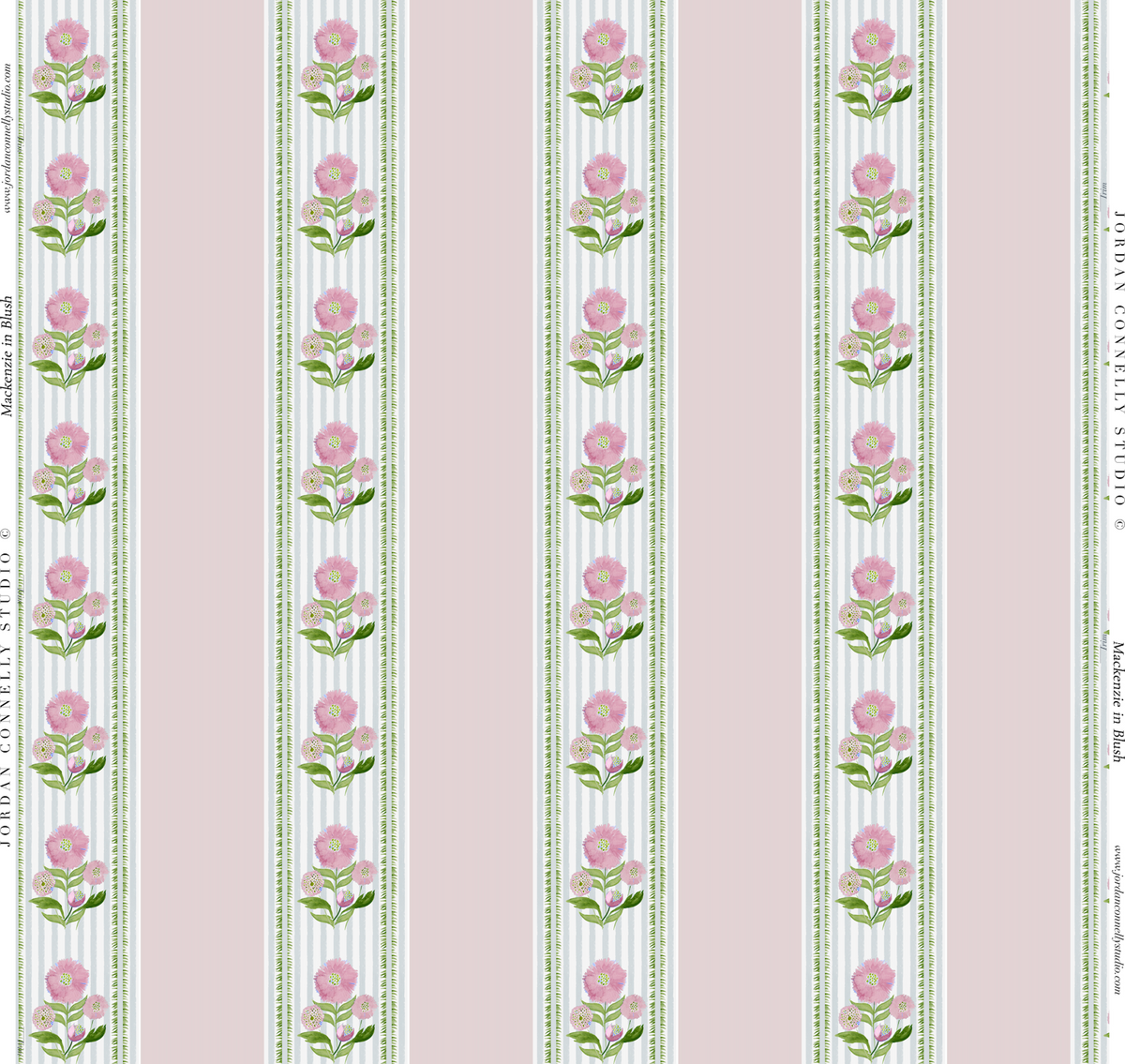 Mackenzie in Blush Wallpaper – Jordan Connelly Studio