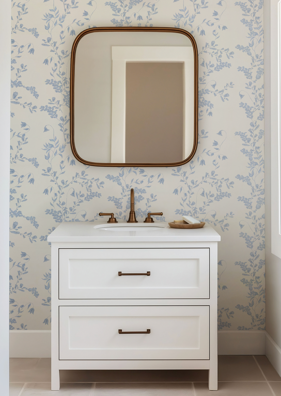 Ruth in Blue Wallpaper – Jordan Connelly Studio